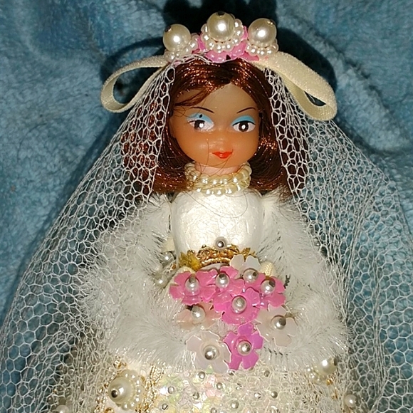 Vintage | Accents | Vintage Push Pin Wedding Bride Doll | Poshmark